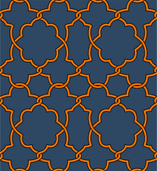 Arabic line pattern geometric linear background Vector Image