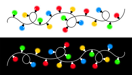 String of Christmas Lights Cartoon Vector Images (over 1,000)