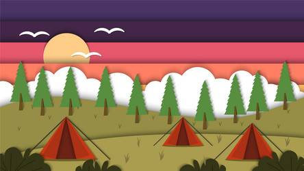 Camping Sunset Vector Images (over 4,200)