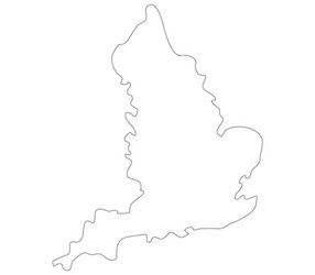 Map of united kingdom countries - england wales Vector Image