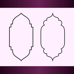 Set of islamic shape Royalty Free Vector Image