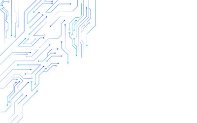 White technology background circuit diagrams Vector Image