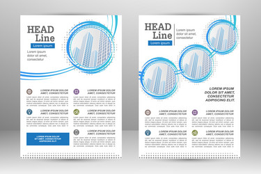 Landscape billboard flyer template Royalty Free Vector Image