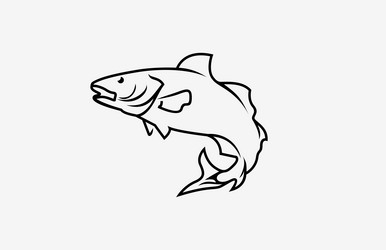 Walleye Outline Vector Images (65)