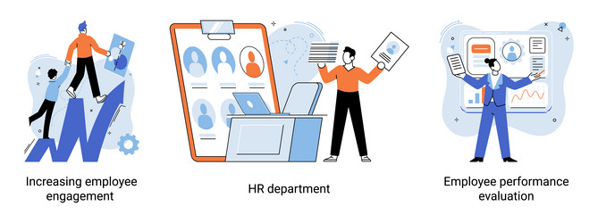 Business concepts hr department increasing Vector Image