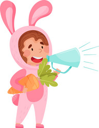 Kid characters wearing fancy dress or costume Vector Image