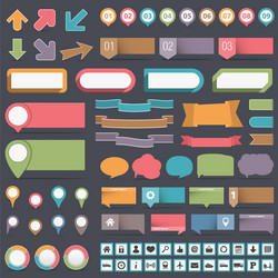 Infographic elements collection Royalty Free Vector Image