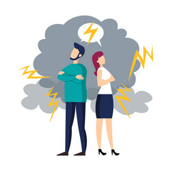 Group of angry people quarrel and argue Royalty Free Vector