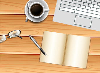 Top view table template Royalty Free Vector Image