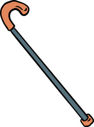 Walker support for disabled people doodle glyph Vector Image