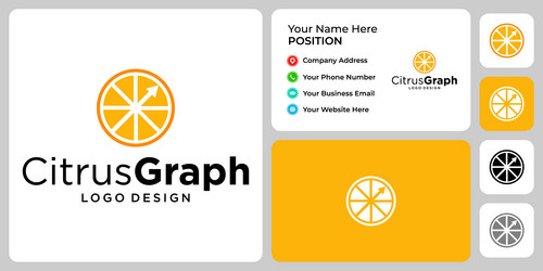 Fruit juice drop logo orange app icon Royalty Free Vector