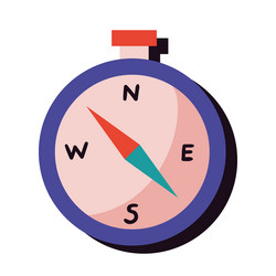 Compass guide device tech Royalty Free Vector Image