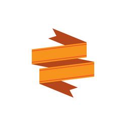 3d double banner ribbon design element Royalty Free Vector