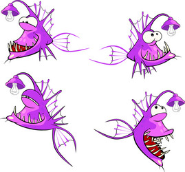 Cartoon Monkfish Fish Vector Images (93)