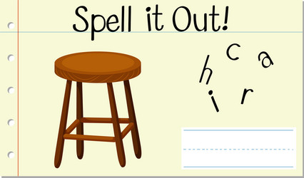 Chair Flashcard Vector Images (44)