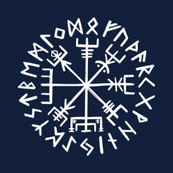 Magic ancient windrose symbols set Royalty Free Vector Image