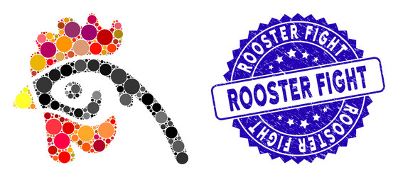 Fight Chicken Cockfighting Vector Images (over 100)