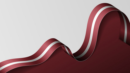 Latvia ribbon flag background Royalty Free Vector Image