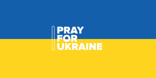 Pray for ukraine banner ukraine poster Royalty Free Vector