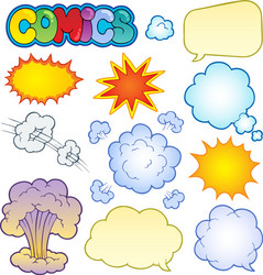 Comics elements collection 2 Royalty Free Vector Image