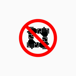 No touch icon do Royalty Free Vector Image - VectorStock