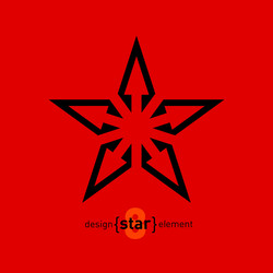 Stylized star on a transparent background design Vector Image