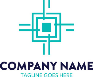 Abstract logo of a digital file Royalty Free Vector Image