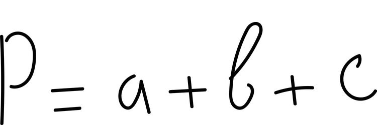 Drawn math formula Royalty Free Vector Image - VectorStock