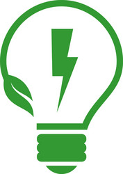 Energy saving icon Royalty Free Vector Image - VectorStock
