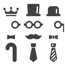 Dia dos pais mens suit and blue tie Royalty Free Vector