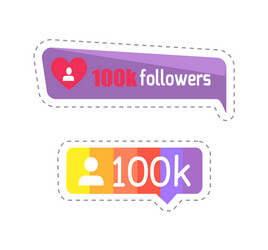 56k followers number posters greeting banners Vector Image