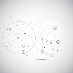 Human model connection Royalty Free Vector Image