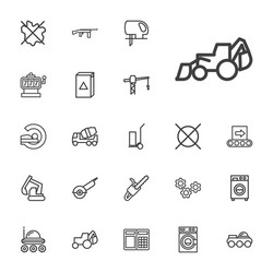 Machine icons Royalty Free Vector Image - VectorStock