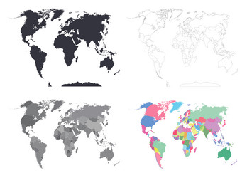 World Maps Vector Images (over 360,000)