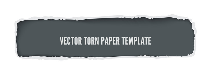 Torn paper frame template Royalty Free Vector Image