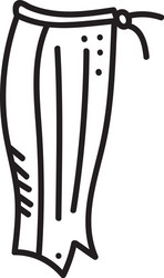 Funny cartoon comic legs isolated on white Vector Image