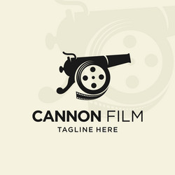 Film factory logo template Royalty Free Vector Image