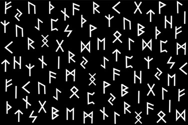 Elder futhark runes Royalty Free Vector Image - VectorStock