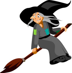 Funny witch Royalty Free Vector Image - VectorStock