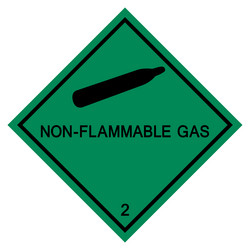 Non-flammable gas symbol sign isolate on white Vector Image