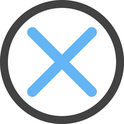 Do not cross Royalty Free Vector Image - VectorStock