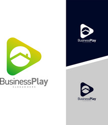 Play house logo design template icon Royalty Free Vector