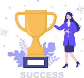 Success achieving vision goal planning target Vector Image