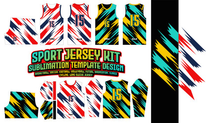 Jersey sublimation pattern design Royalty Free Vector Image