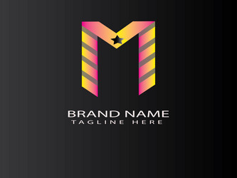 M power logo Royalty Free Vector Image - VectorStock