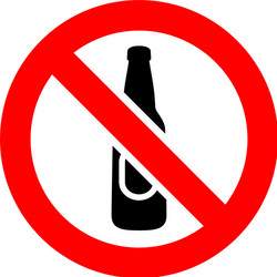 Prohibition red sign Royalty Free Vector Image