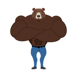 Strong bear Royalty Free Vector Image - VectorStock