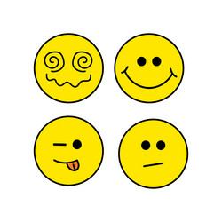 Fine Emoji Emoticon Vector Images (75)