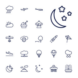 Sky icons Royalty Free Vector Image - VectorStock