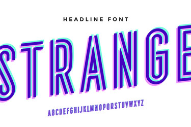 Inline Font Bold Vector Images (over 100)